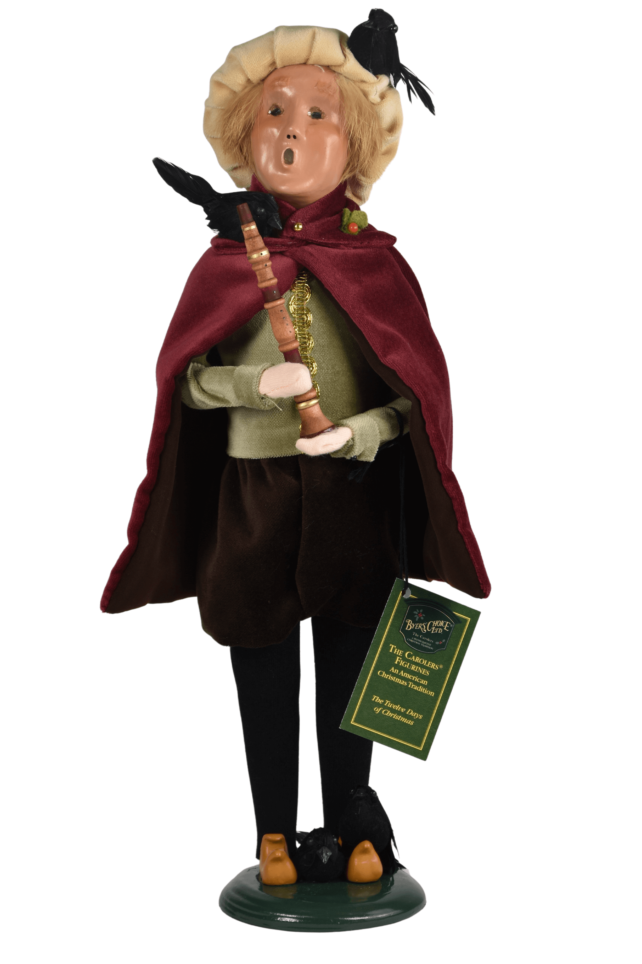 4 Calling Birds - Caroler Doll, Christmas Figurine – Byers' Choice LTD.